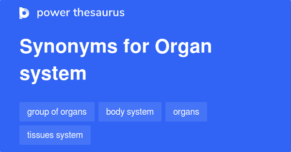 ORGAN SYSTEM Synonyms: 113 Similar Words & Phrases