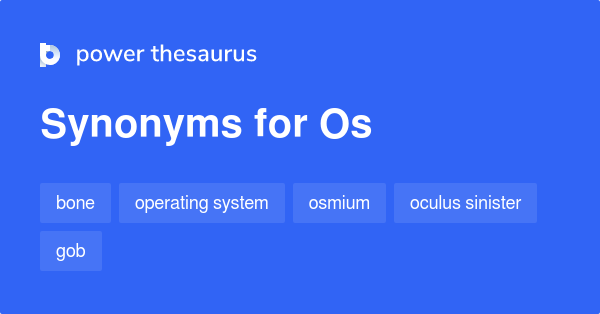 OS Synonyms: 201 Similar Words & Phrases