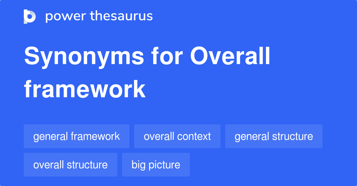 Overall Framework synonyms - 184 Words and Phrases for Overall Framework