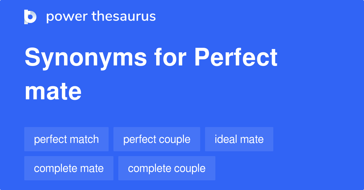 PERFECT MATE Synonyms: 102 Similar Phrases