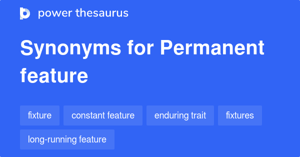 PERMANENT FEATURE Synonyms: 43 Similar Words & Phrases