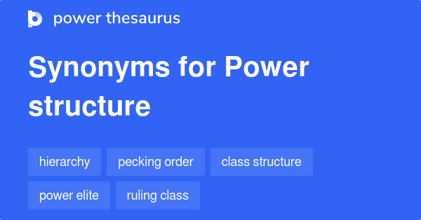POWER STRUCTURE Synonyms: 264 Similar Words & Phrases