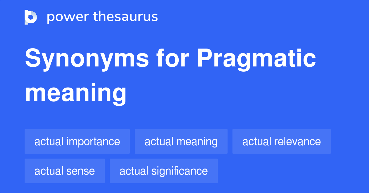 Pragmatic Meaning