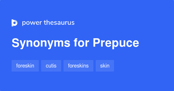 Prepuce synonyms - 72 Words and Phrases for Prepuce