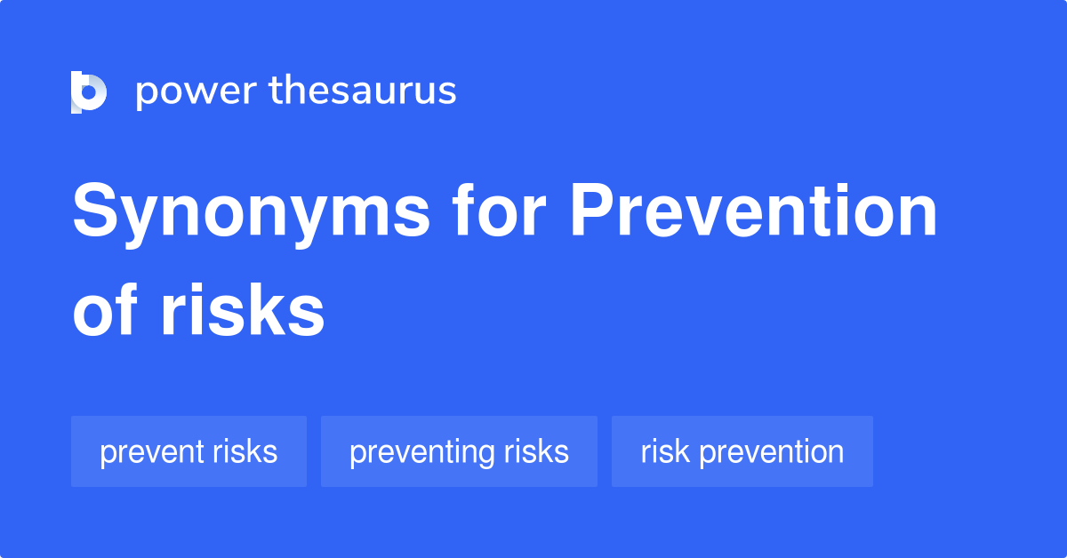Prevention Of Risks synonyms - 27 Words and Phrases for Prevention Of Risks
