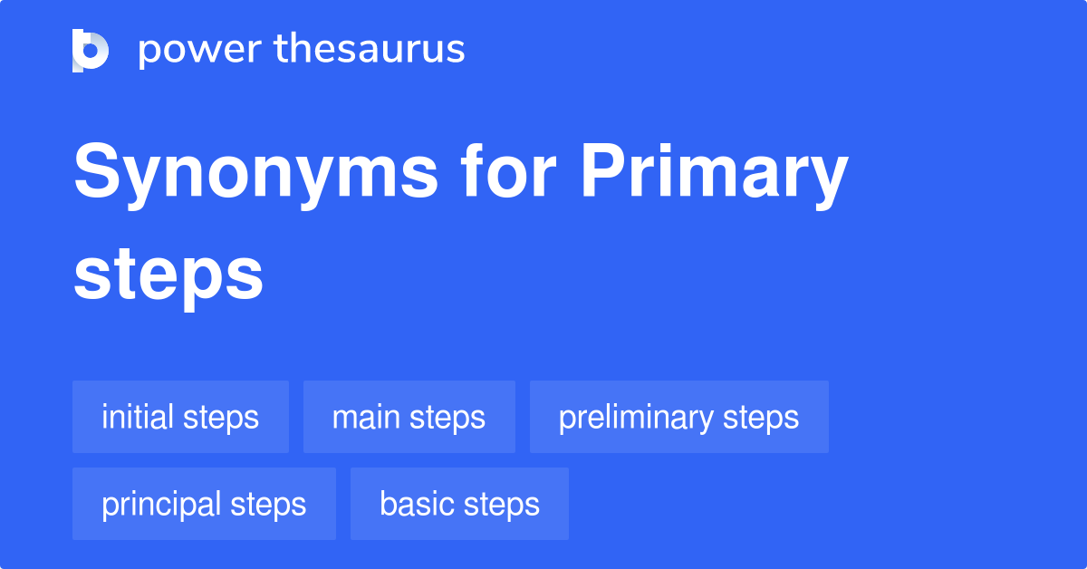 Primary Steps synonyms - 123 Words and Phrases for Primary Steps