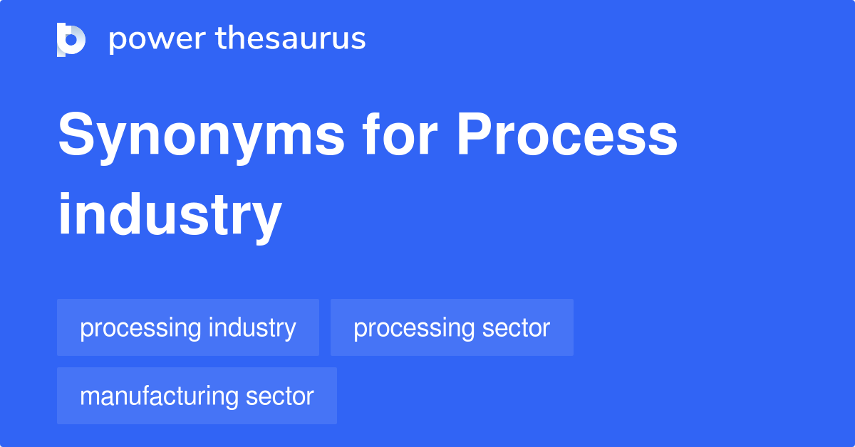 Process Industry synonyms - 20 Words and Phrases for Process Industry