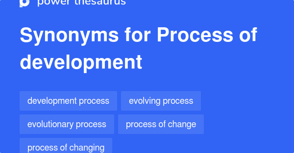 Process Of Development synonyms - 41 Words and Phrases for Process Of ...