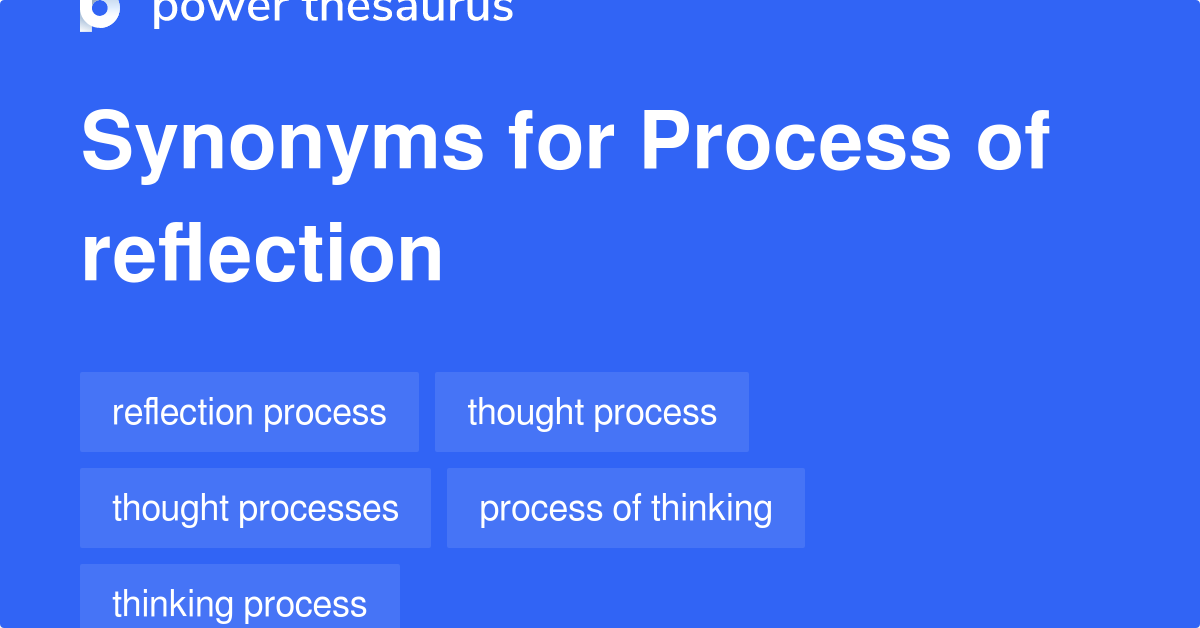 PROCESS OF REFLECTION Synonyms: 42 Similar Phrases