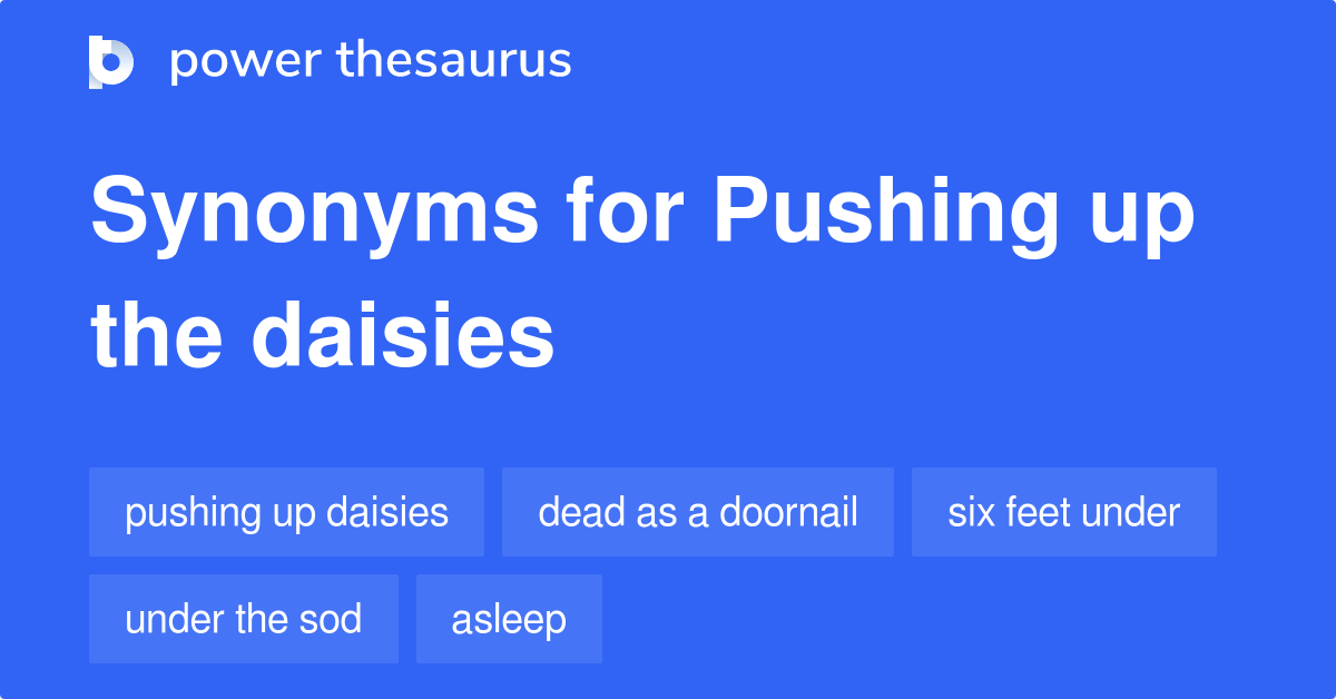 162 PUSHING UP THE DAISIES Synonyms