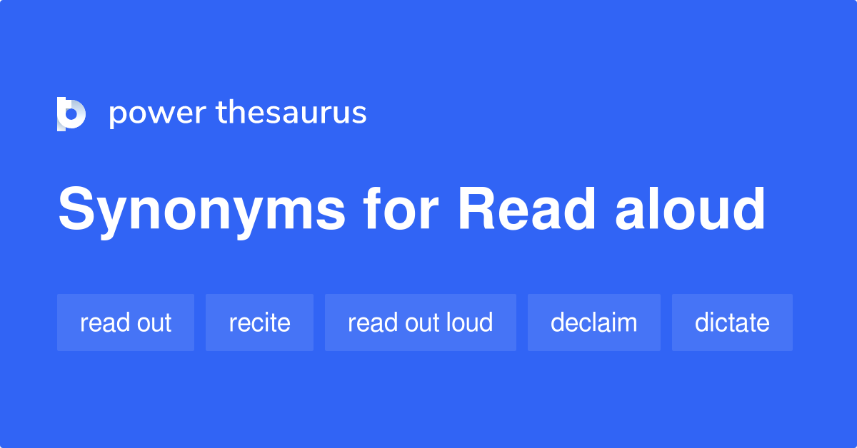 38 READ ALOUD Synonyms