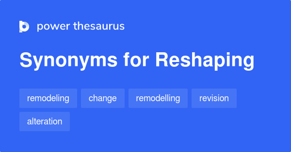 RESHAPING Synonyms: 388 Similar Words & Phrases