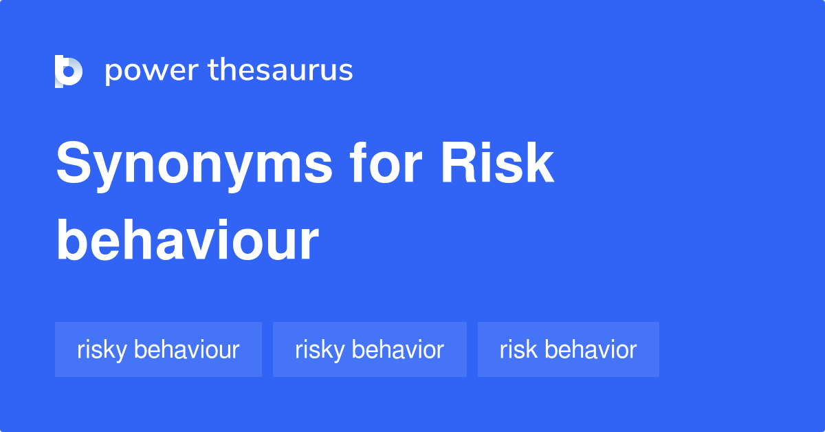 10 RISK BEHAVIOUR Synonyms