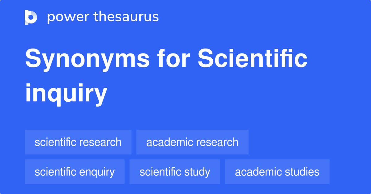 Scientific Inquiry