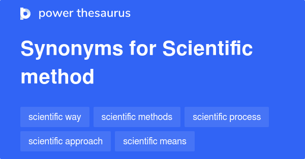 SCIENTIFIC METHOD Synonyms: 294 Similar Words & Phrases