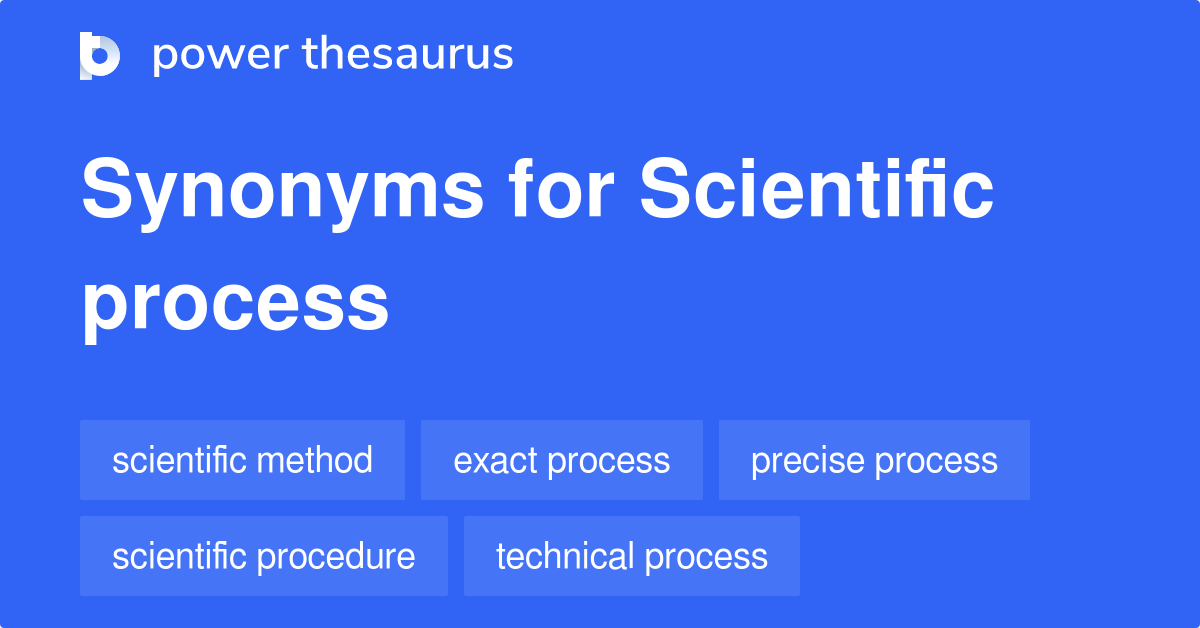 SCIENTIFIC PROCESS Synonyms: 62 Similar Phrases