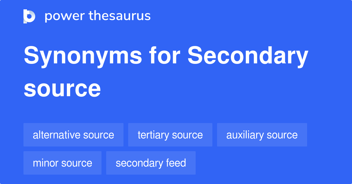 Secondary Source