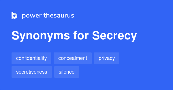 SECRECY Synonyms: 1 065 Similar Words & Phrases