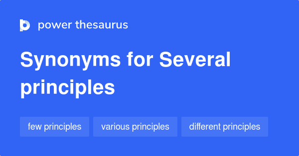 Several Principles synonyms - 23 Words and Phrases for Several Principles