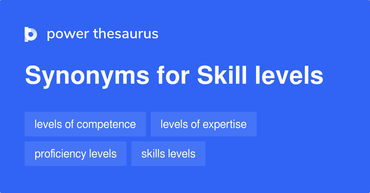 SKILL LEVELS Synonyms: 88 Similar Words & Phrases