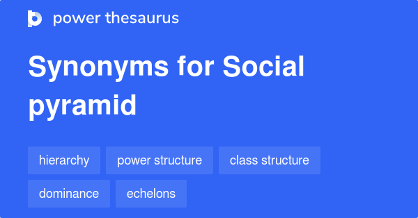 SOCIAL PYRAMID Synonyms: 141 Similar Words & Phrases