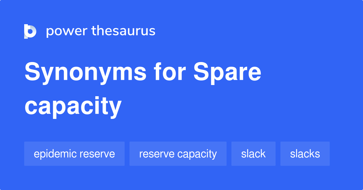 SPARE CAPACITY Synonyms: 184 Similar Words & Phrases