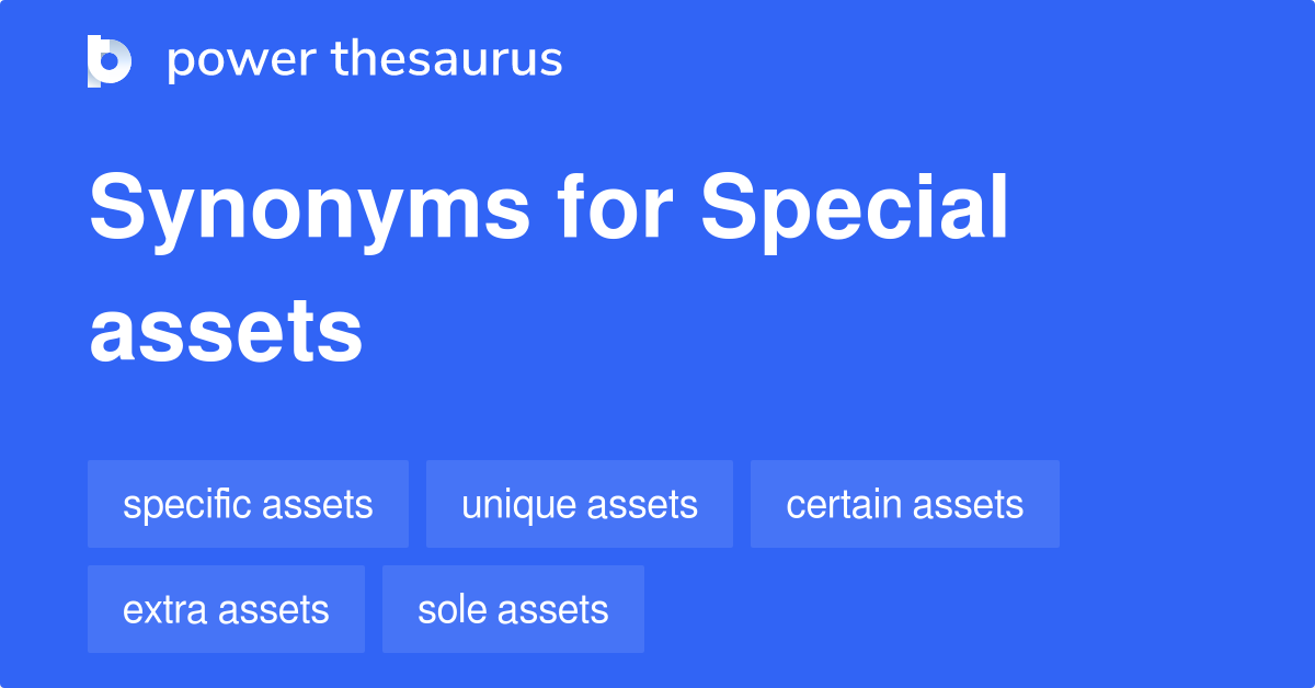 Special Assets synonyms - 23 Words and Phrases for Special Assets