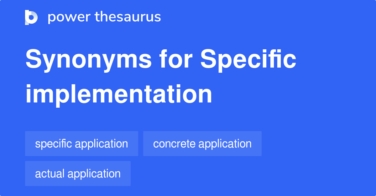 Implementing Synonym