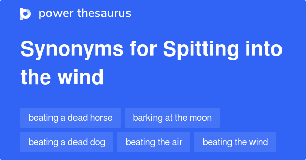 Spitting Into The Wind synonyms - 118 Words and Phrases for Spitting ...
