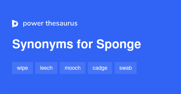 SPONGE Synonyms: 1 684 Similar Words & Phrases