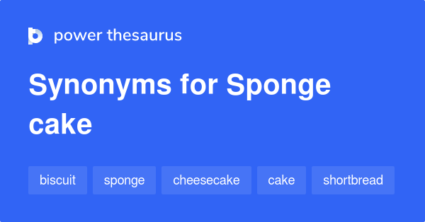SPONGE CAKE Synonyms: 263 Similar Words & Phrases