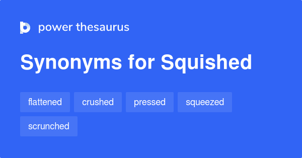 SQUISHED Synonyms: 82 Similar Words & Phrases