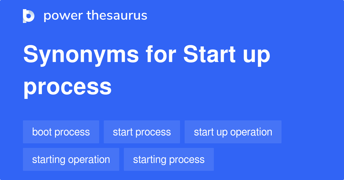 Start Up Process synonyms - 84 Words and Phrases for Start Up Process