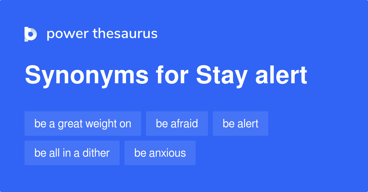 STAY ALERT Synonyms: 372 Similar Words & Phrases