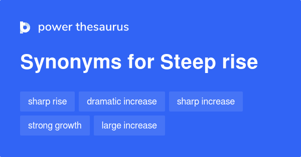 STEEP RISE Synonyms: 204 Similar Words & Phrases