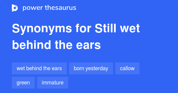 STILL WET BEHIND THE EARS Synonyms: 61 Similar Words & Phrases