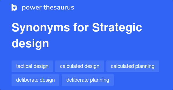 STRATEGIC DESIGN Synonyms: 166 Similar Words & Phrases