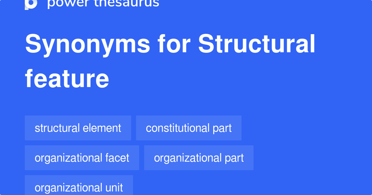 STRUCTURAL FEATURE Synonyms: 79 Similar Phrases