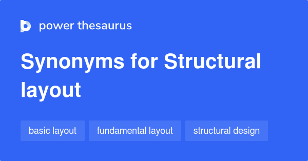 STRUCTURAL LAYOUT Synonyms: 23 Similar Phrases