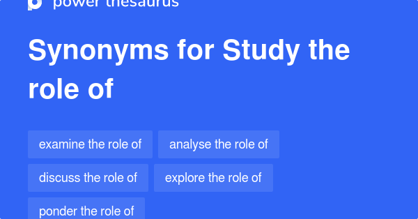 Study The Role Of synonyms - 101 Words and Phrases for Study The Role Of
