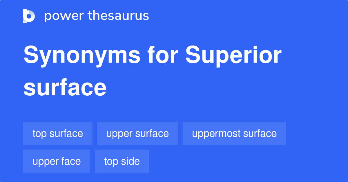 SUPERIOR SURFACE Synonyms: 51 Similar Words & Phrases