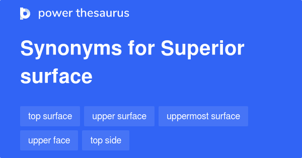 SUPERIOR SURFACE Synonyms: 51 Similar Words & Phrases