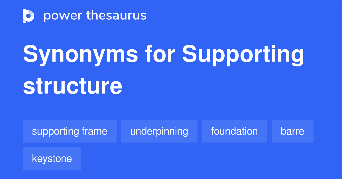 SUPPORTING STRUCTURE Synonyms: 198 Similar Words & Phrases