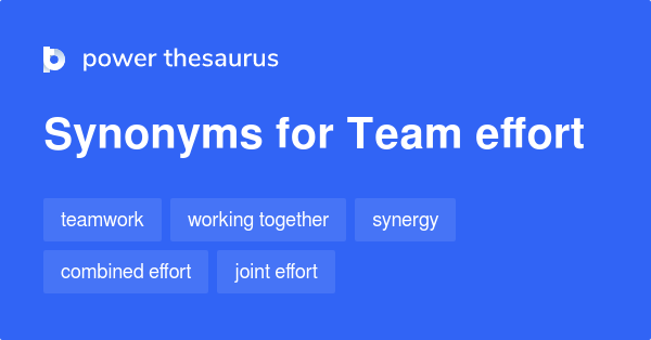 TEAM EFFORT Synonyms: 239 Similar Words & Phrases