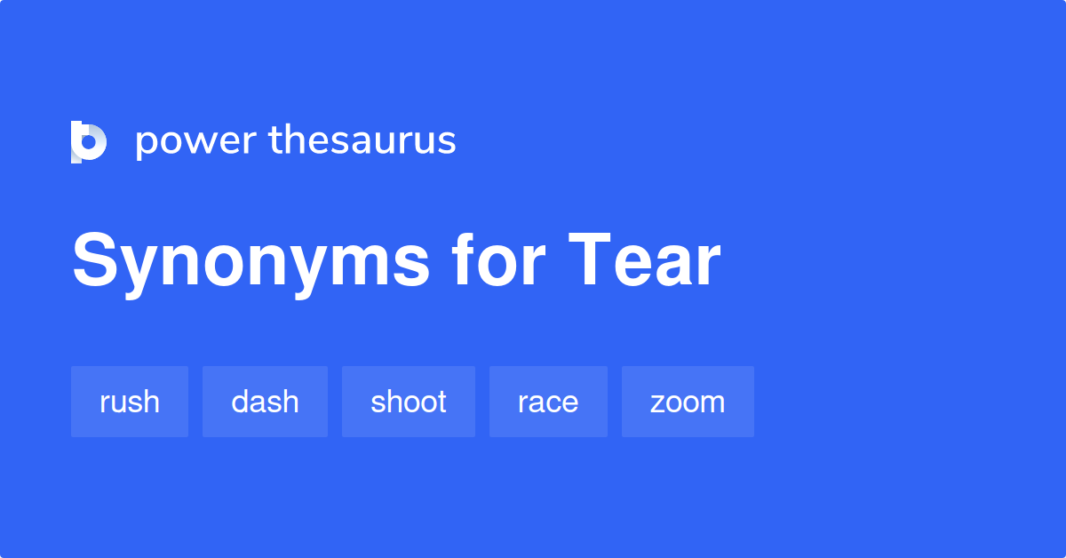 45 Adjective Synonyms for Tear