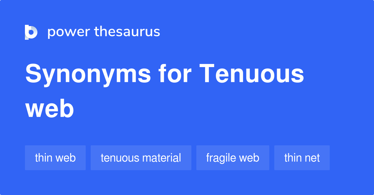 Tenuous Web synonyms - 18 Words and Phrases for Tenuous Web