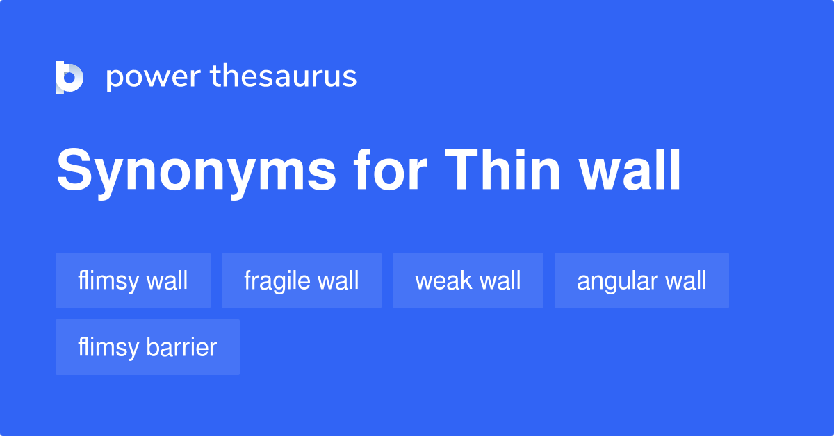 THIN WALL Synonyms: 47 Similar Phrases