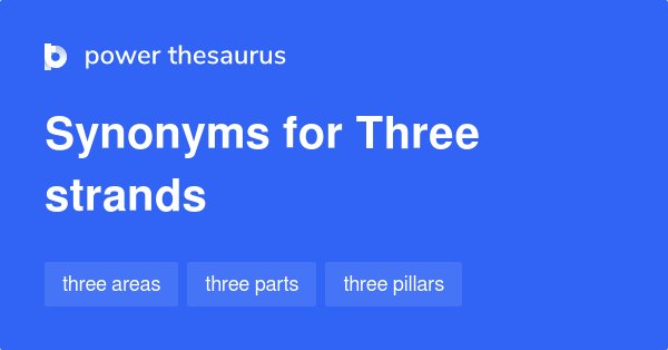Three Strands synonyms - 41 Words and Phrases for Three Strands