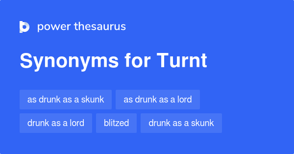 TURNT Synonyms: 423 Similar Words & Phrases