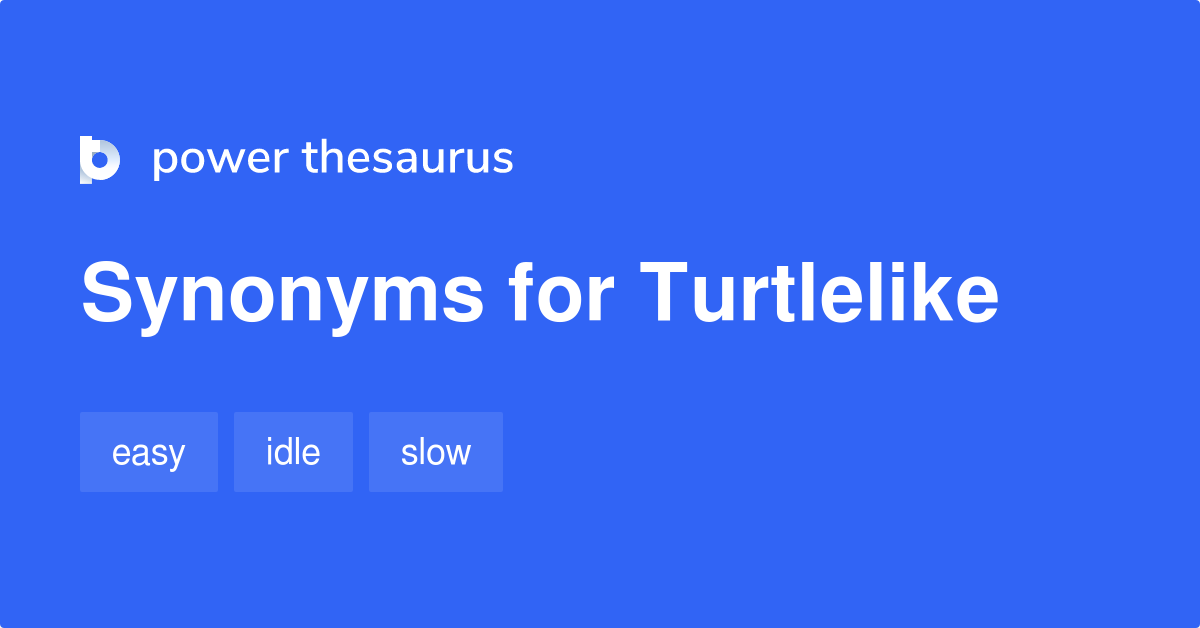 TURTLELIKE Synonyms: 60 Similar Words & Phrases